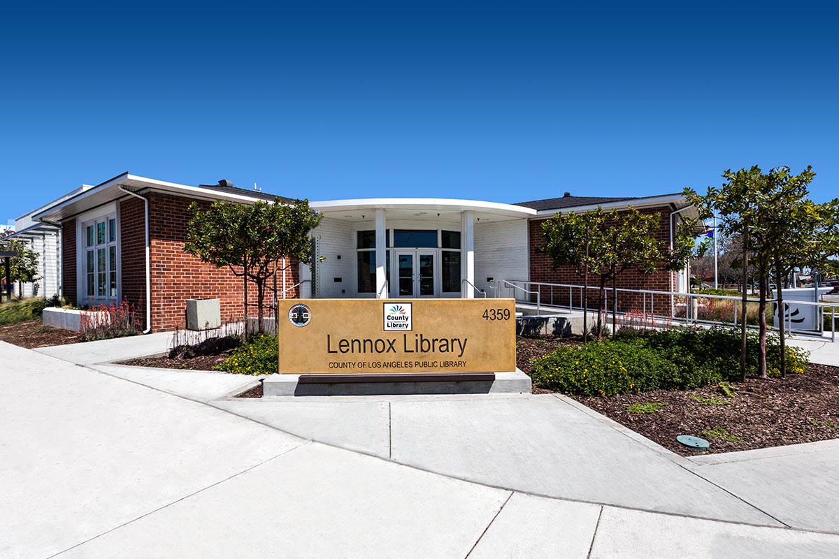 Lennox Library & Community Center Lennox, CA - AMG & Associates, Inc.
